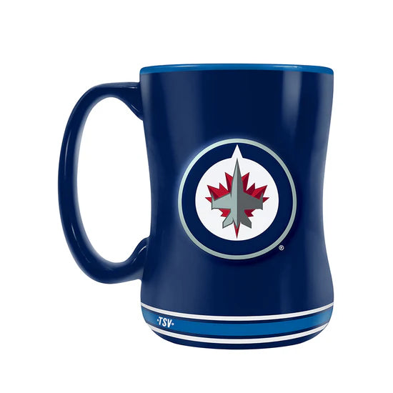 NHL Winnipeg Jets Sculpted Relief Mug 14oz – Men Are From Mars