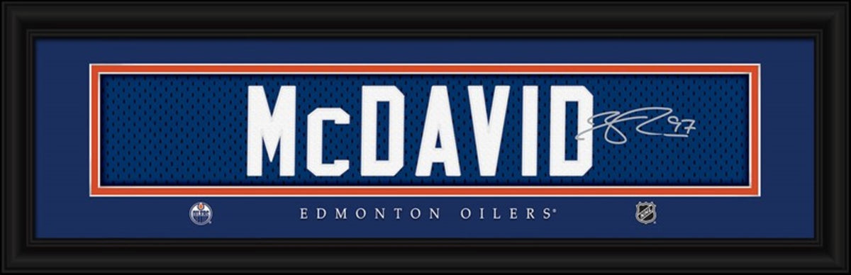 Connor McDavid Signature Print - Edmonton Oilers - NHL Sports – Men Are ...